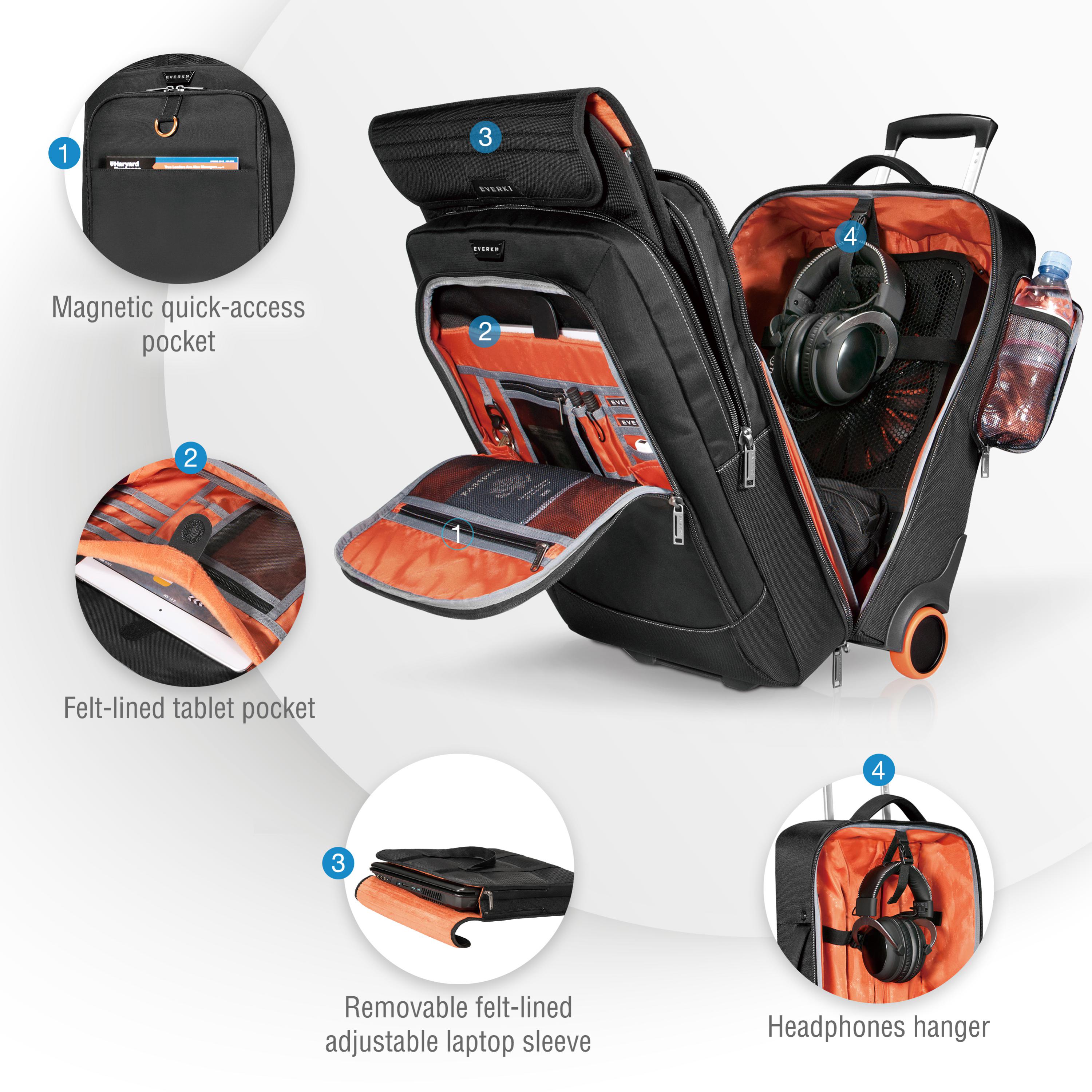 Everki Wheeled 420 Laptop Bag 15" 18.4"